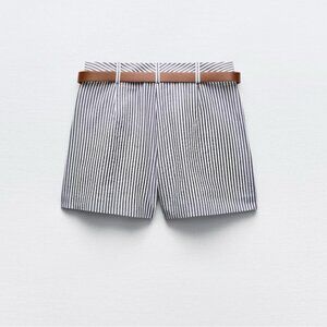 Zara | Shorts | Zara Belted Striped Skort | Poshmark